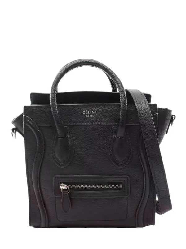 Celine Nano Luggage Tote Bag - Black
