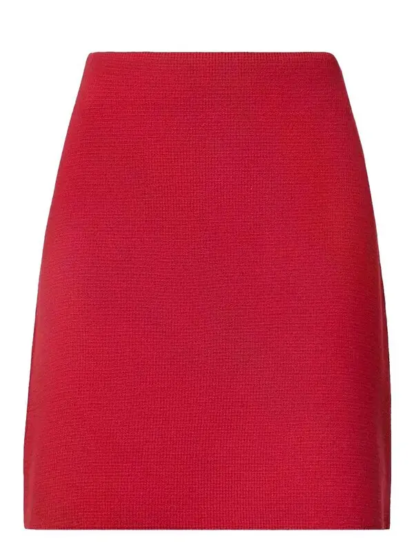 Fabiana Filippi Knitted Mini Skirt - Red