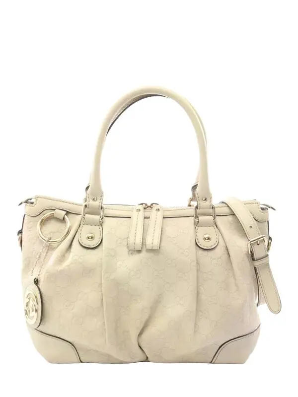 Gucci Sukey Leather Tote Bag - Neutrals