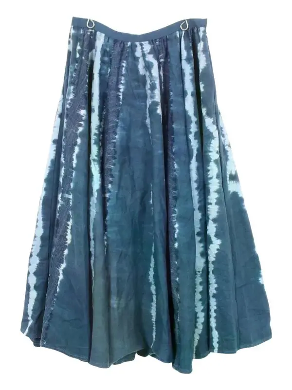 Dior Tie-dye Midi Skirt - Blue