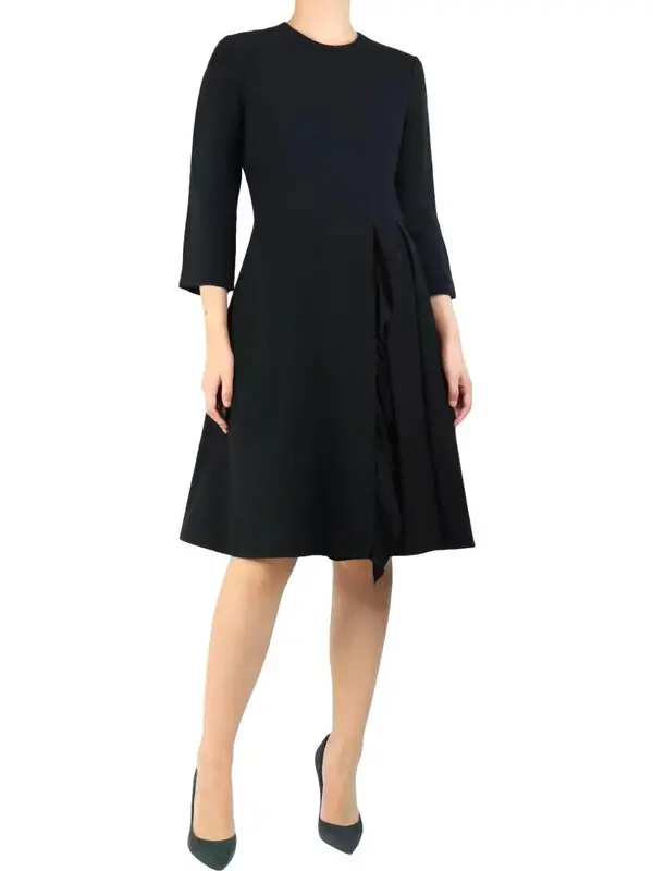 Prada Ruffle-trim A-line Dress - Blue