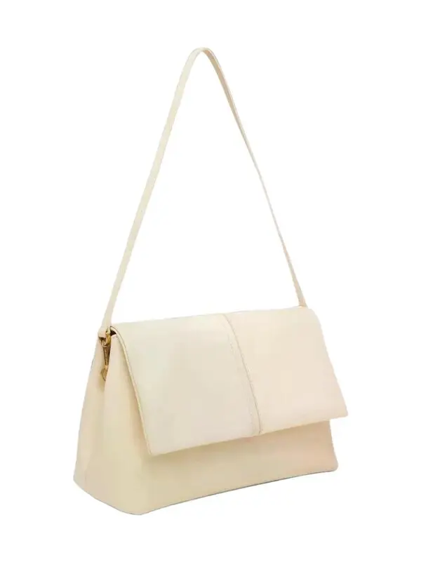 Manu Atelier The Fold Leather Shoulder Bag - Neutrals