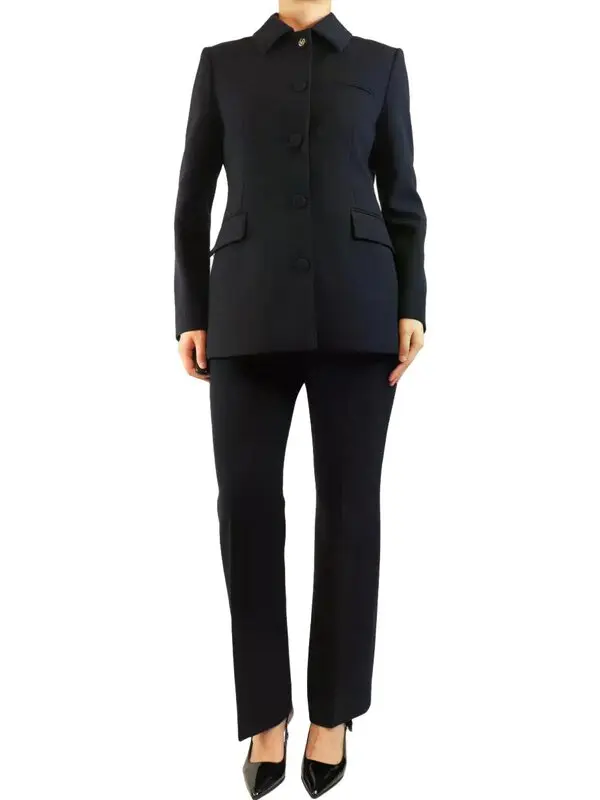 Gucci Single-breasted Wool Suit - Blue