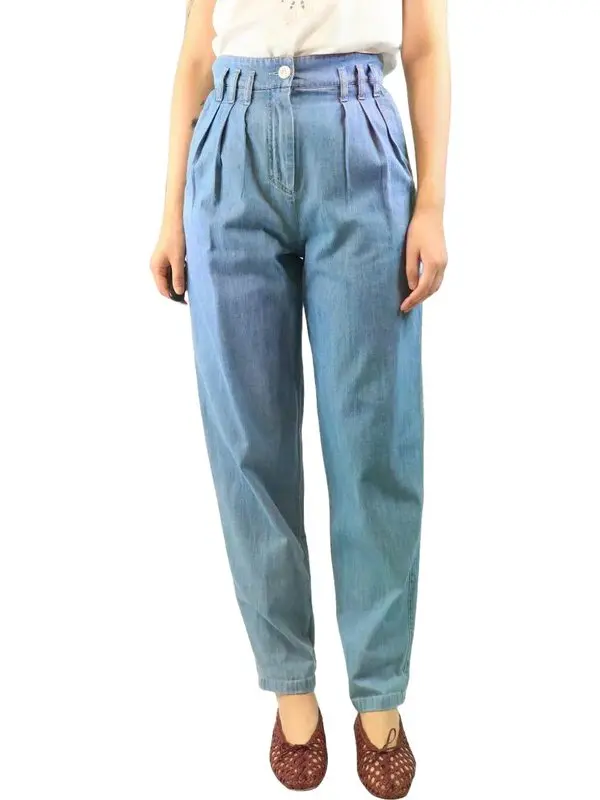 See By Chloé Pleated Tapered Jeans - Blue