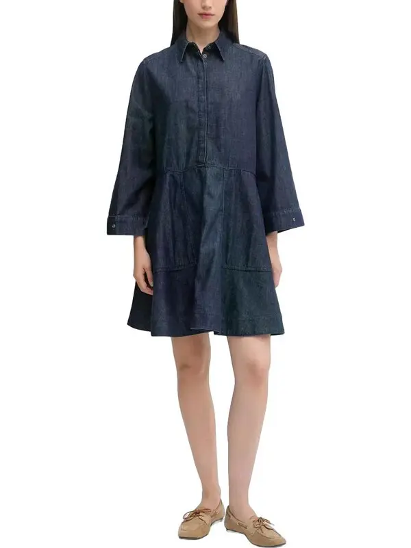 BENETTON Flared Mini Dress - Blue