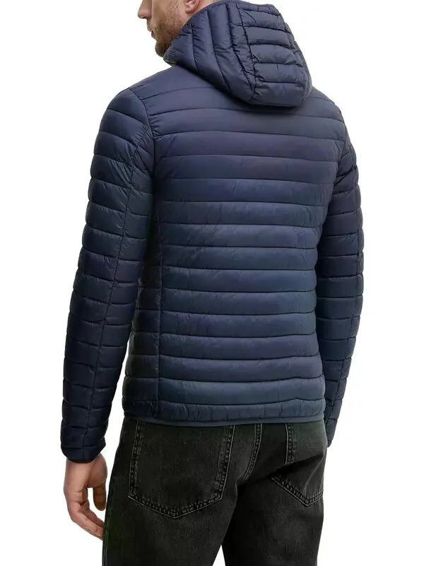 BENETTON Quilted Hooded Jacket - Blue