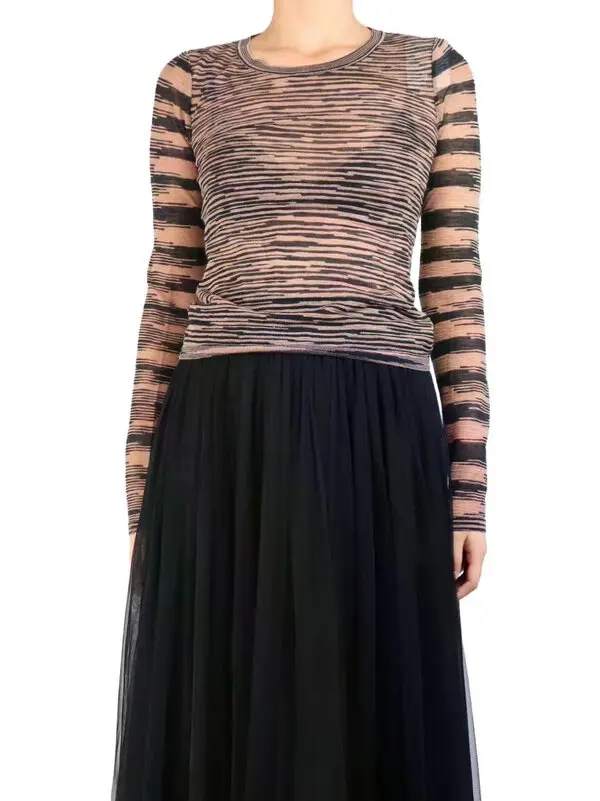 Missoni Abstract Stripe Knit T-shirt - Neutrals
