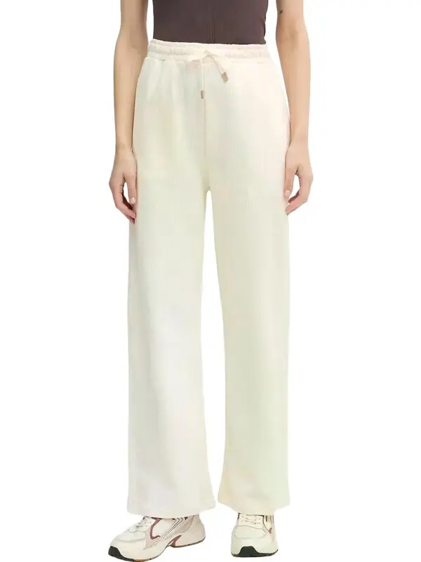 BENETTON Drawstring Wide-leg Trousers - Neutrals