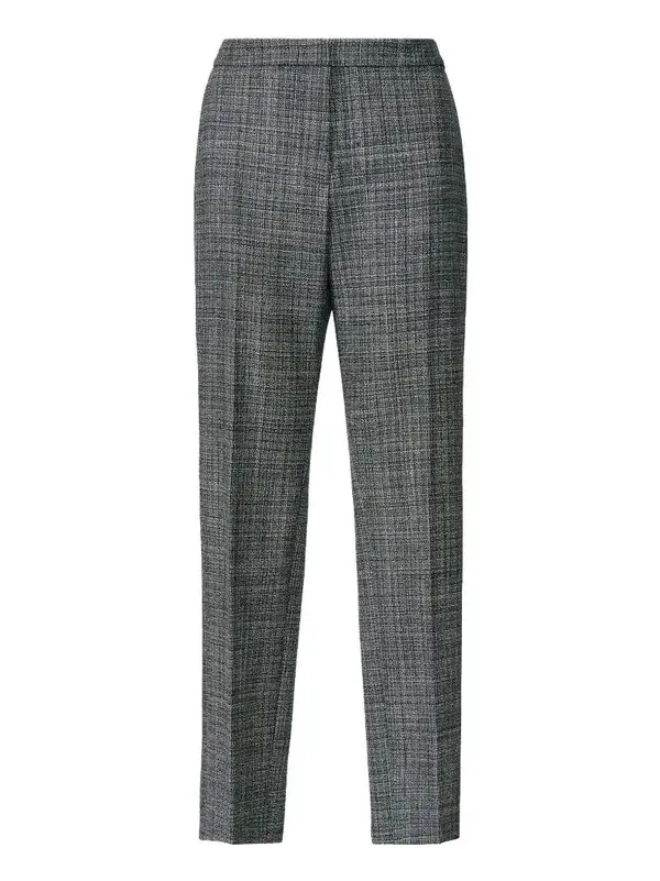 Fabiana Filippi Charcoal Tweed Tailored Trousers - Grey