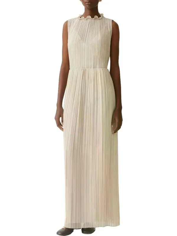 Fabiana Filippi Pleated Maxi Skirt - Neutrals