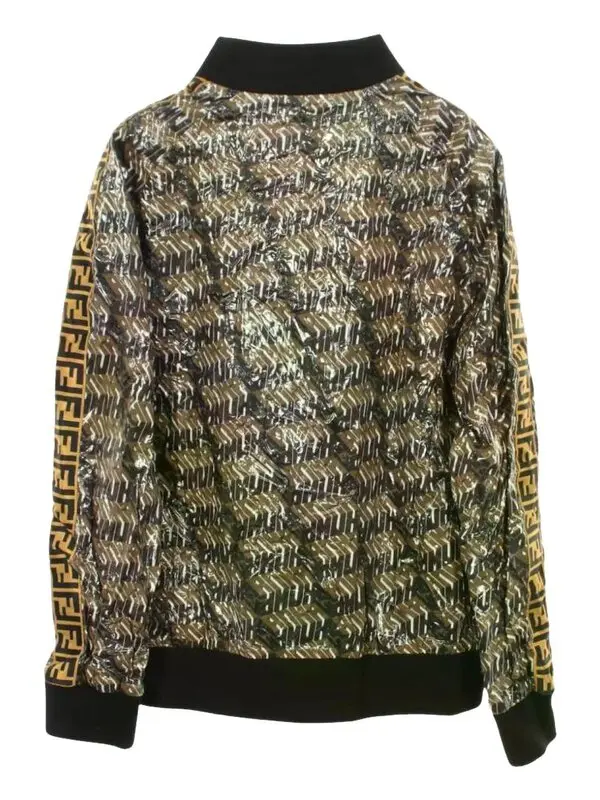 Fendi Patterned Blouson Jacket - Brown