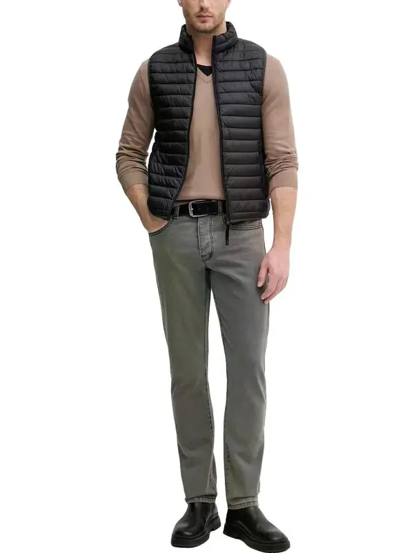 BENETTON Knitted V-neck Sweater - Neutrals