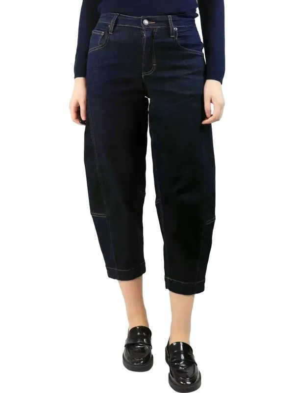 Ruti Barrel Leg Jeans - Blue
