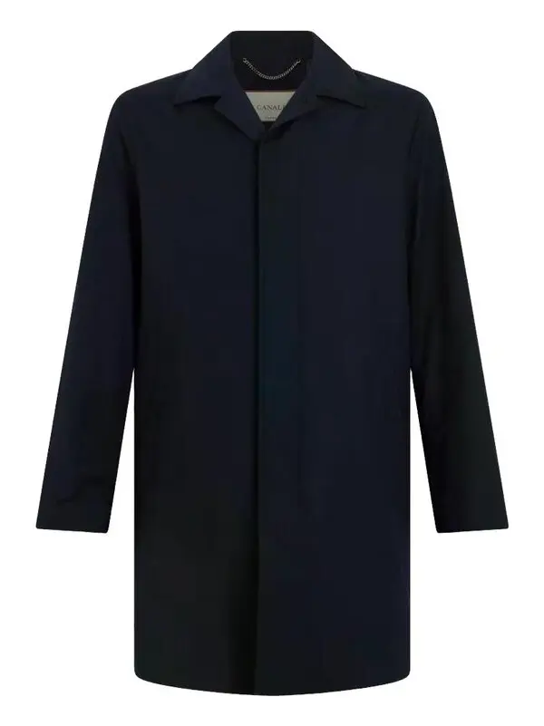 Canali Concealed-fastening Coat - Blue