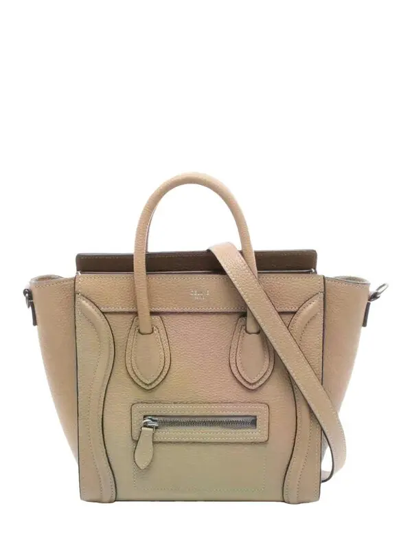 Celine Nano Luggage Tote Bag - Neutrals