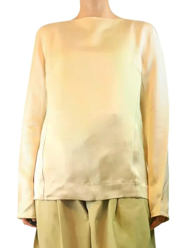 TOTEME Satin Long-sleeve Top - Neutrals