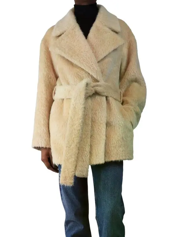 JOSEPH Marin Double-breasted Coat - Neutrals
