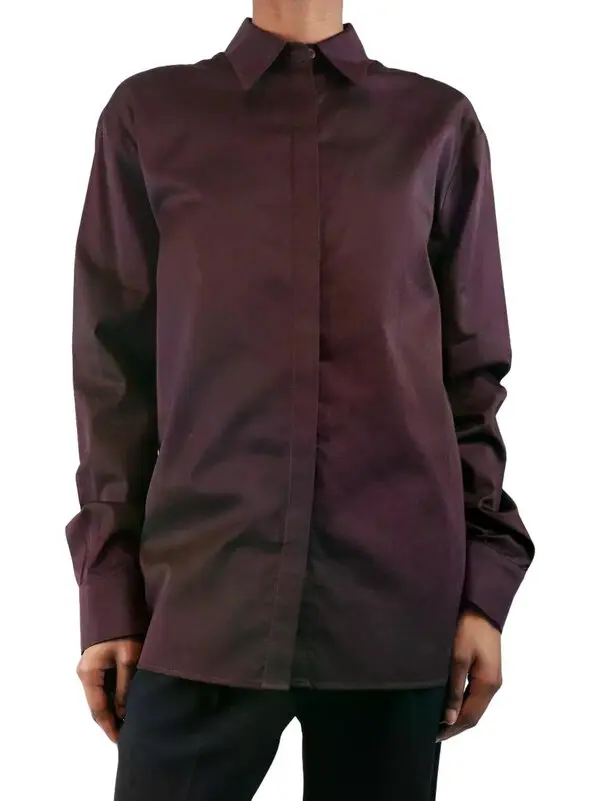 ISSUE TWELVE Stevie Cotton Shirt - Red