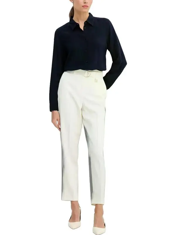 BENETTON Long Sleeve Button-up Shirt - Blue