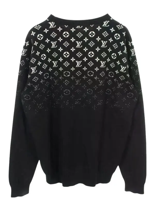 LOUIS VUITTON Gradient Monogram Sweater - Black