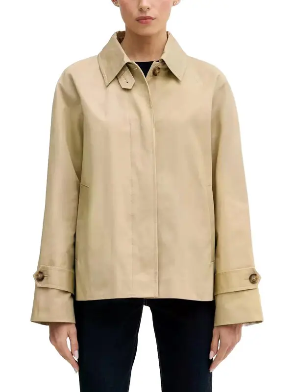 BENETTON Raglan Sleeve Coat - Brown