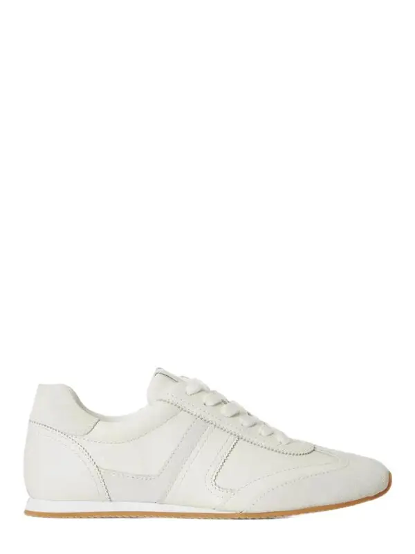 Ralph Lauren Leather Lace-up Sneakers - White