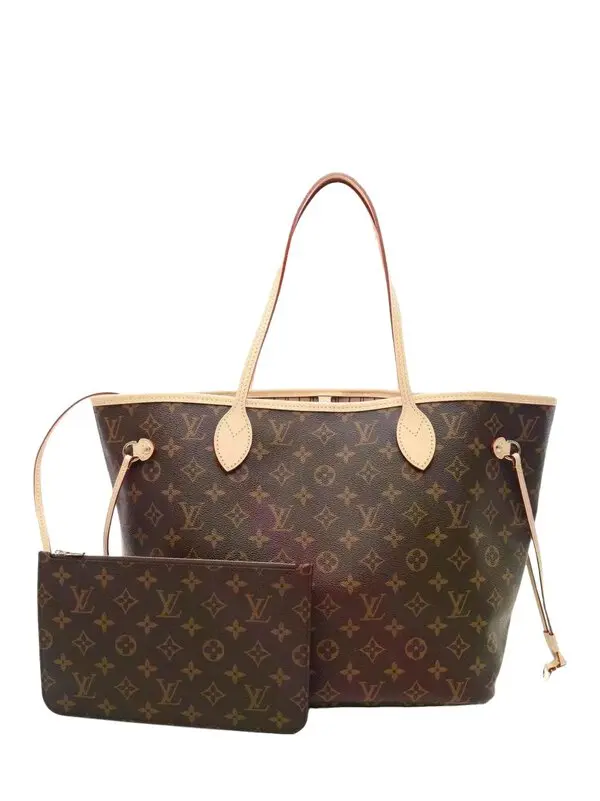 LOUIS VUITTON Monogram Neverfull Mm Tote Bag - Brown