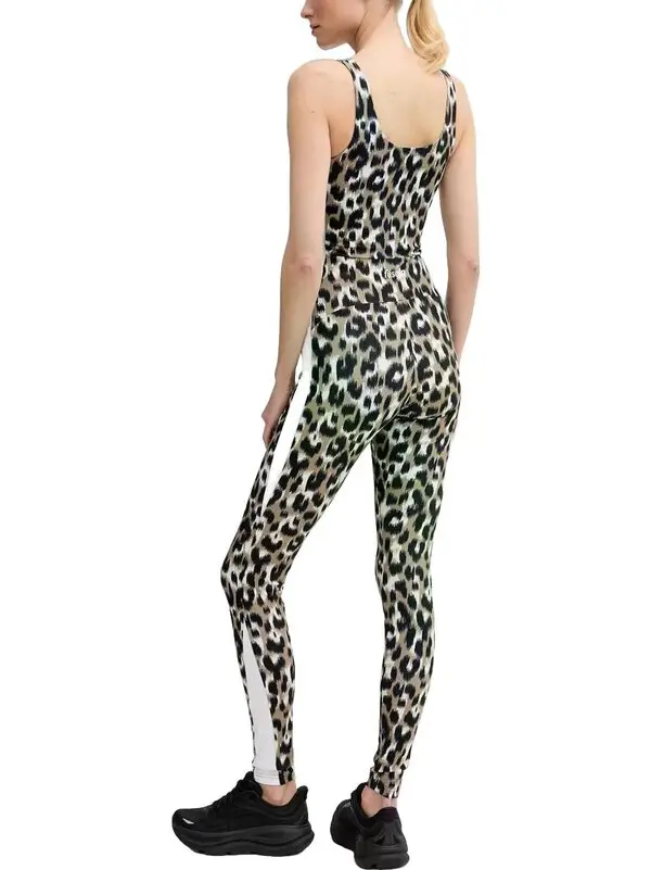 Fusalp Biarrita Leopard-print Sleeveless Performance Jumpsuit - Neutrals