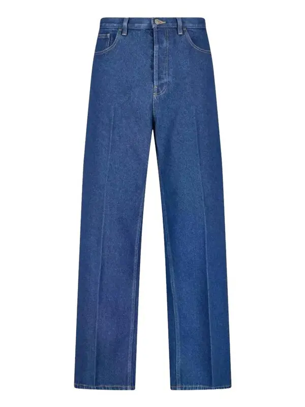 Valentino Garavani Vgold Straight-leg Jeans - Blue