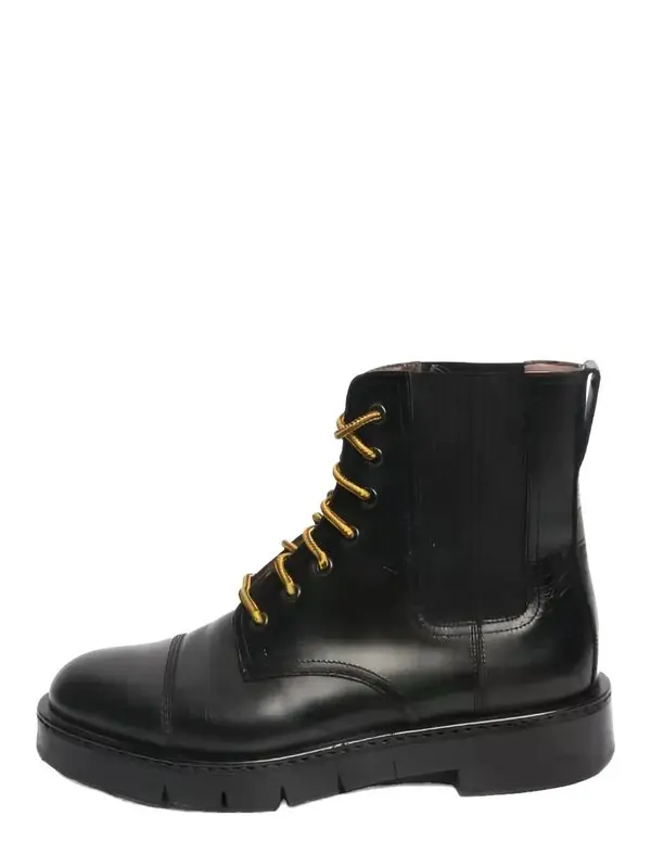 FERRAGAMO Leather Ankle Boots - Black