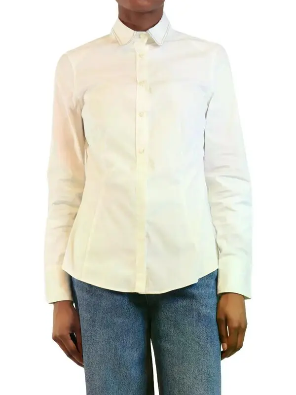 Brunello Cucinelli Monili Collar Shirt - Neutrals