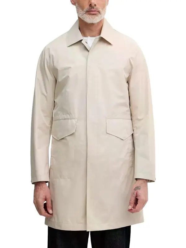 BENETTON Quilted Gilet Layered Coat - Neutrals