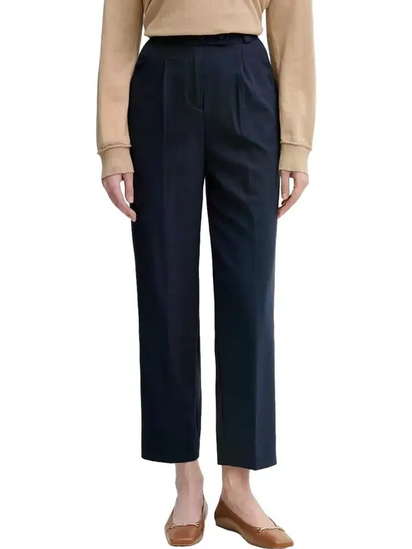 BENETTON Tailored Trousers With Pleat Detail - Blue