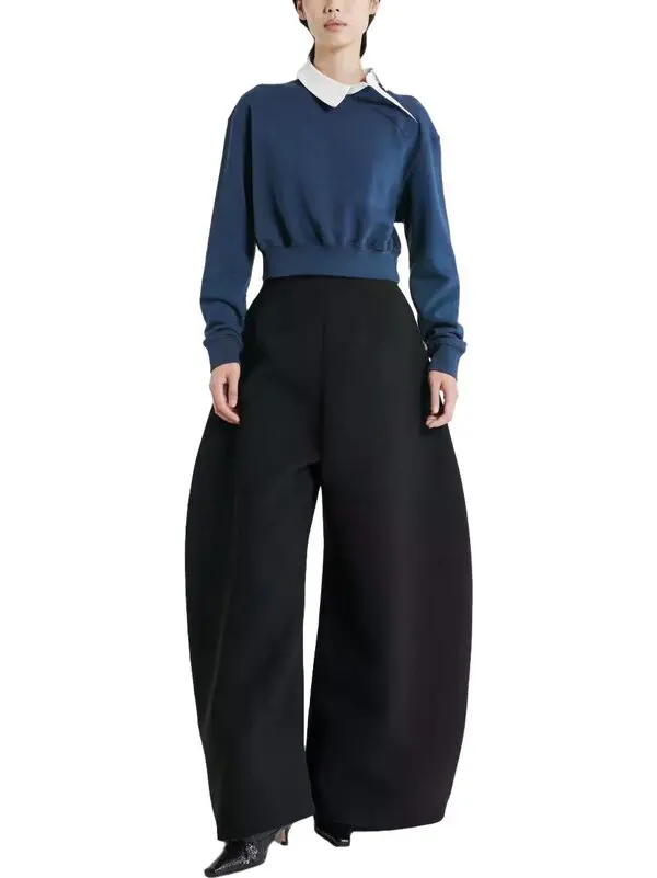A.W.A.K.E. Mode High-rise Wide Leg Trousers - Black