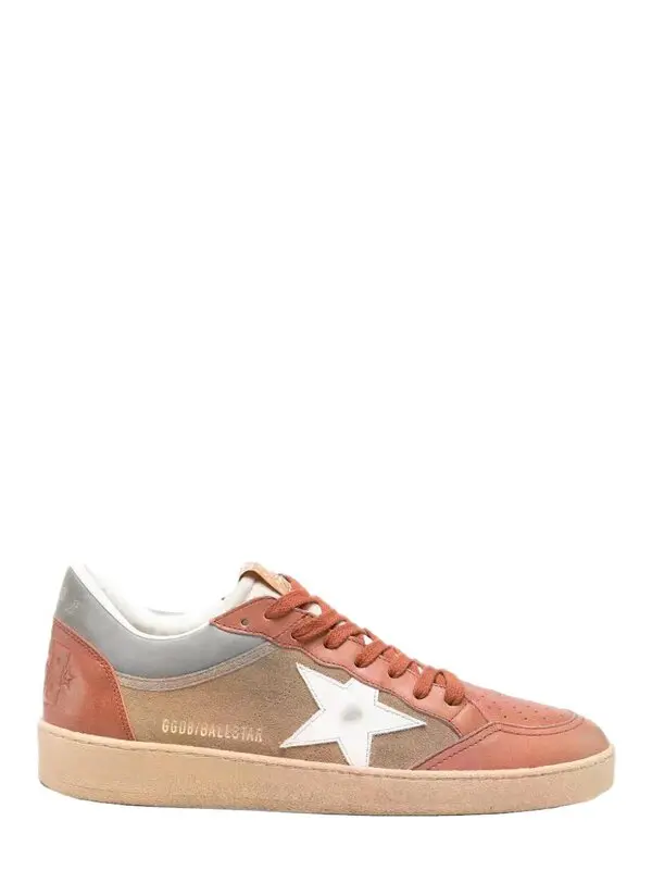 GOLDEN GOOSE Ball Star Panelled Sneakers - Brown