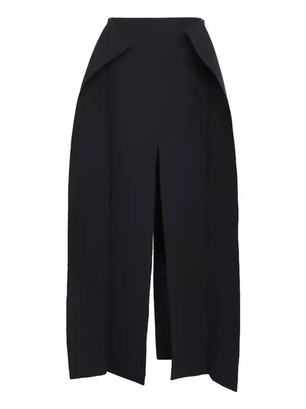 A.W.A.K.E. Mode Panelled Maxi Skirt With Slit Detail - Black