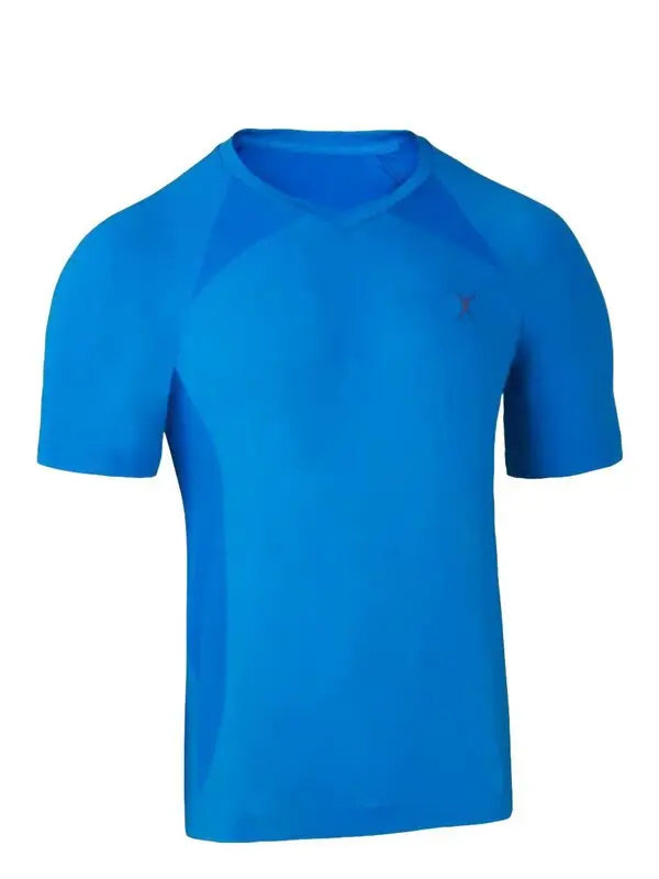 I-EXE Panelled Design Raglan Sleeve T-shirt - Blue