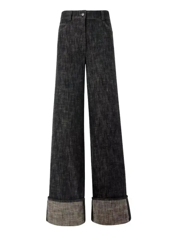 Akris Cooper Turn-up Cuff Jeans - Black