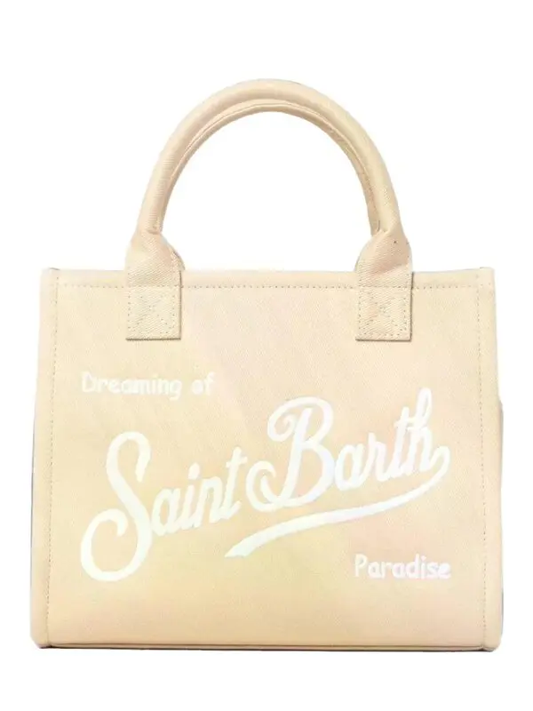 MC2 SAINT BARTH Logo Embroidered Tote Bag - Neutrals