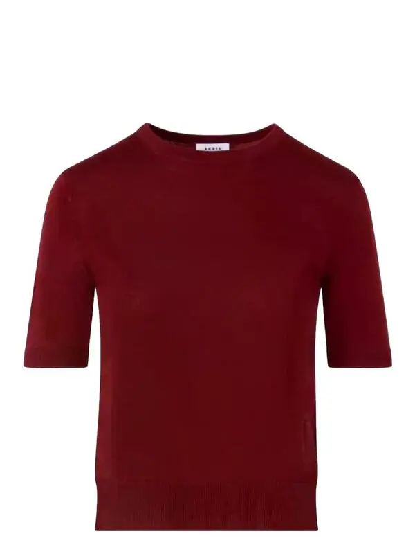 Akris Short-sleeve Knit Sweater - Red