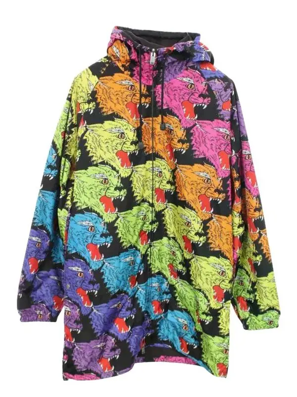 Gucci Psychedelic Panther Parka Jacket - Black