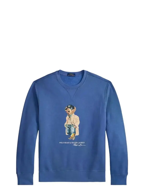 Polo Ralph Lauren Polo Bear Motif Crewneck Sweatshirt - Blue