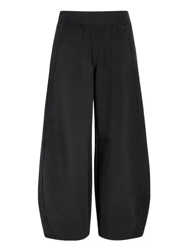 Nike Curved-seam Wide-leg Trousers - Black