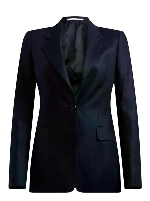 Tagliatore Peak-lapel Single-breasted Blazer - Blue