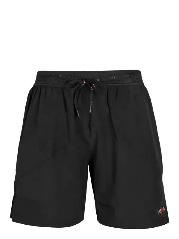I-EXE Panelled Drawstring Shorts - Black
