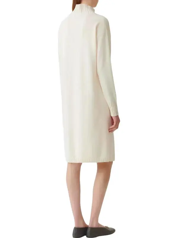 Fabiana Filippi Monili-chain High-neck Midi Dress - Neutrals