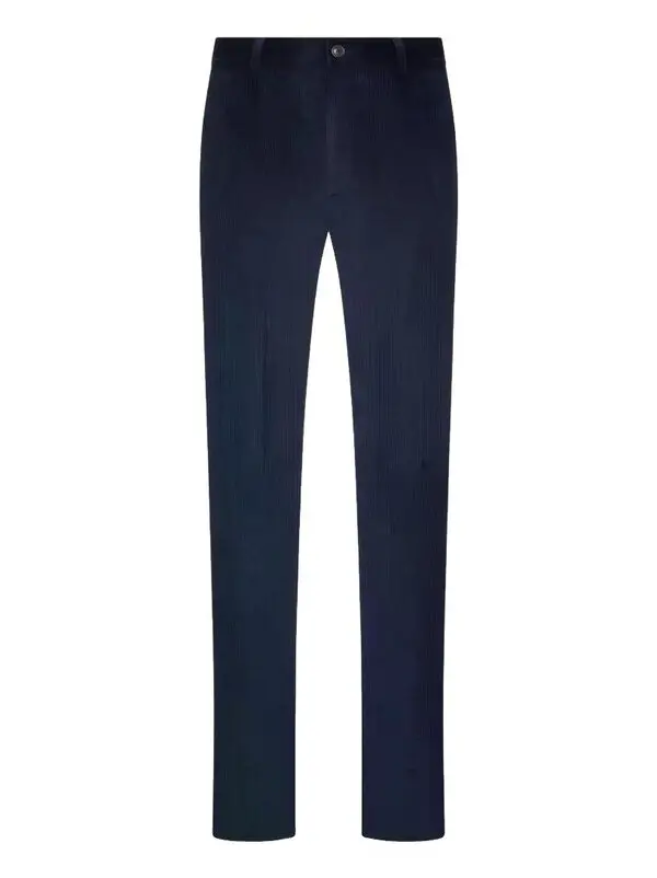 Etro Slim-cut Corduroy Trousers - Blue