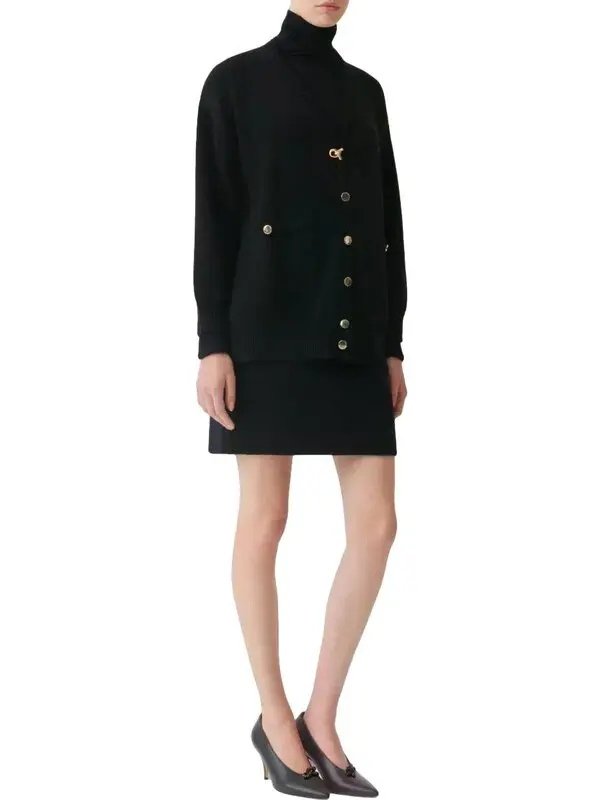 Fabiana Filippi Braided-trim Button-up Cardigan - Blue