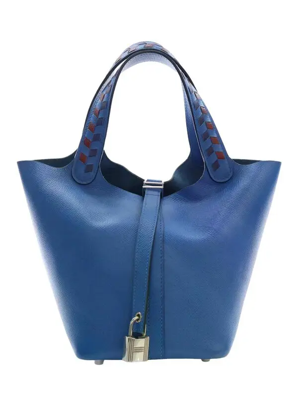 Hermès Epsom Leather Picotin Lock 18 Handbag - Blue