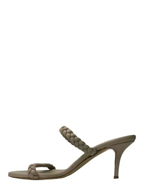 GIANVITO ROSSI Braided Strap Sandals - Neutrals